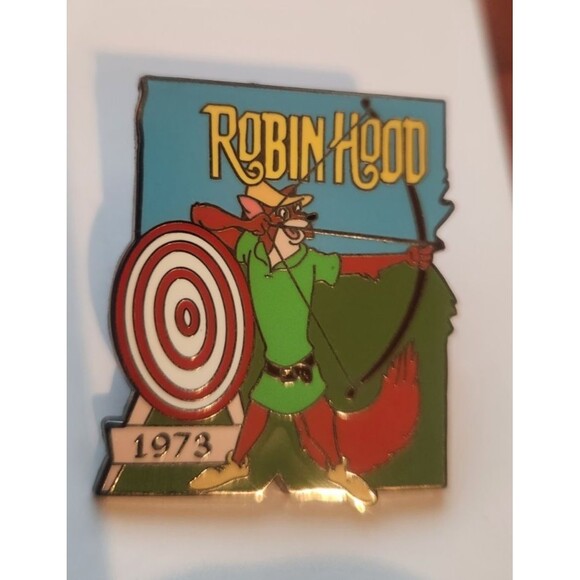 Disney | Other | Disney Robin Hood Pin Bow And Arrow Square Bullseye ...